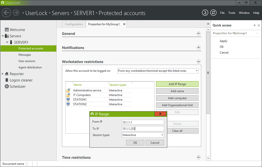 Restrict And Enforce User Logon To Workstation Or Device