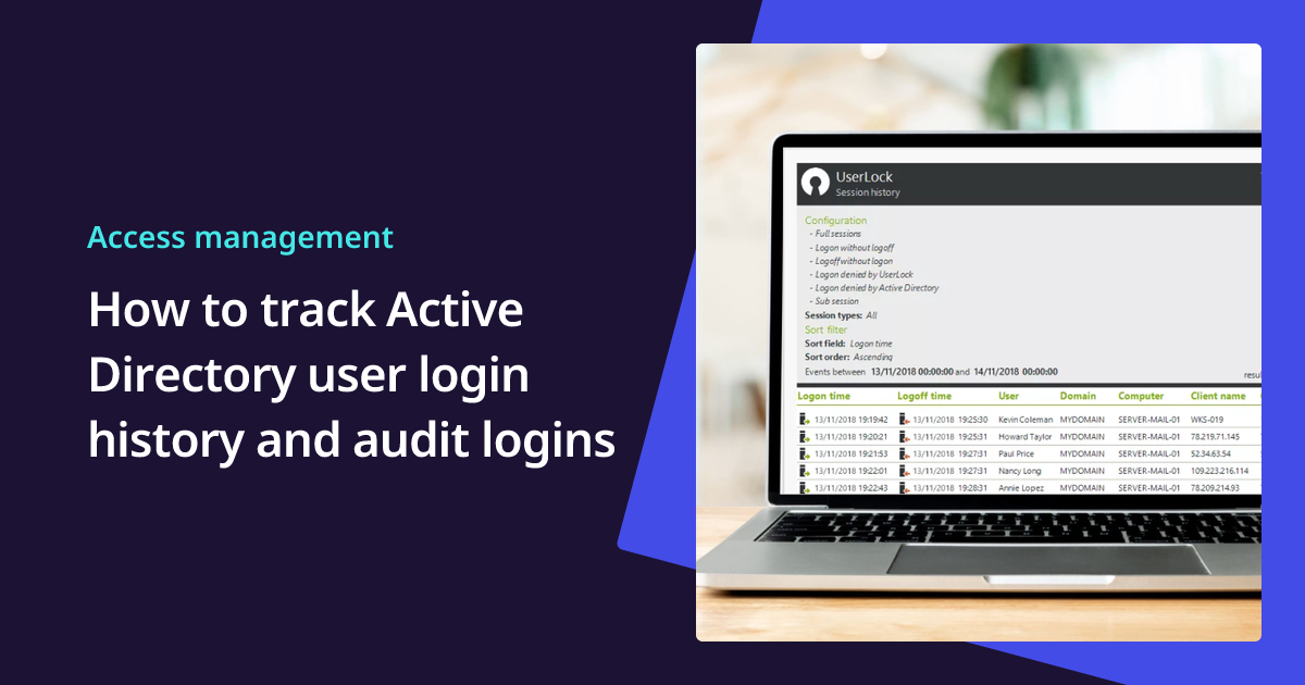 How to track Active Directory user login history and audit logins