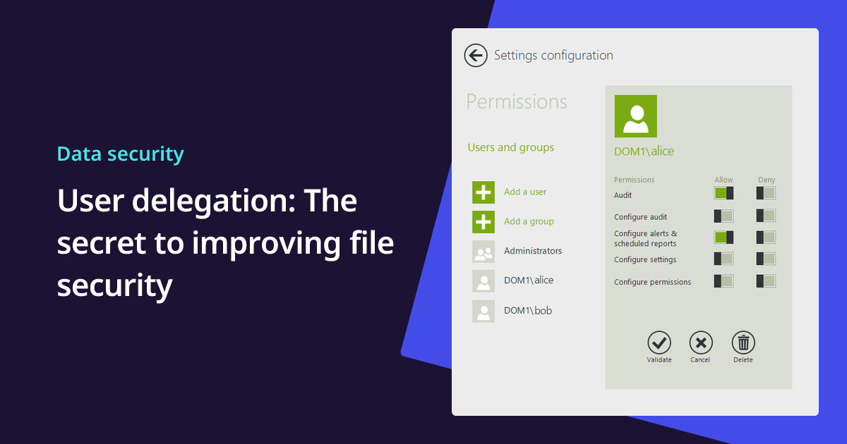 One Secret to Improve File Security: User Delegation