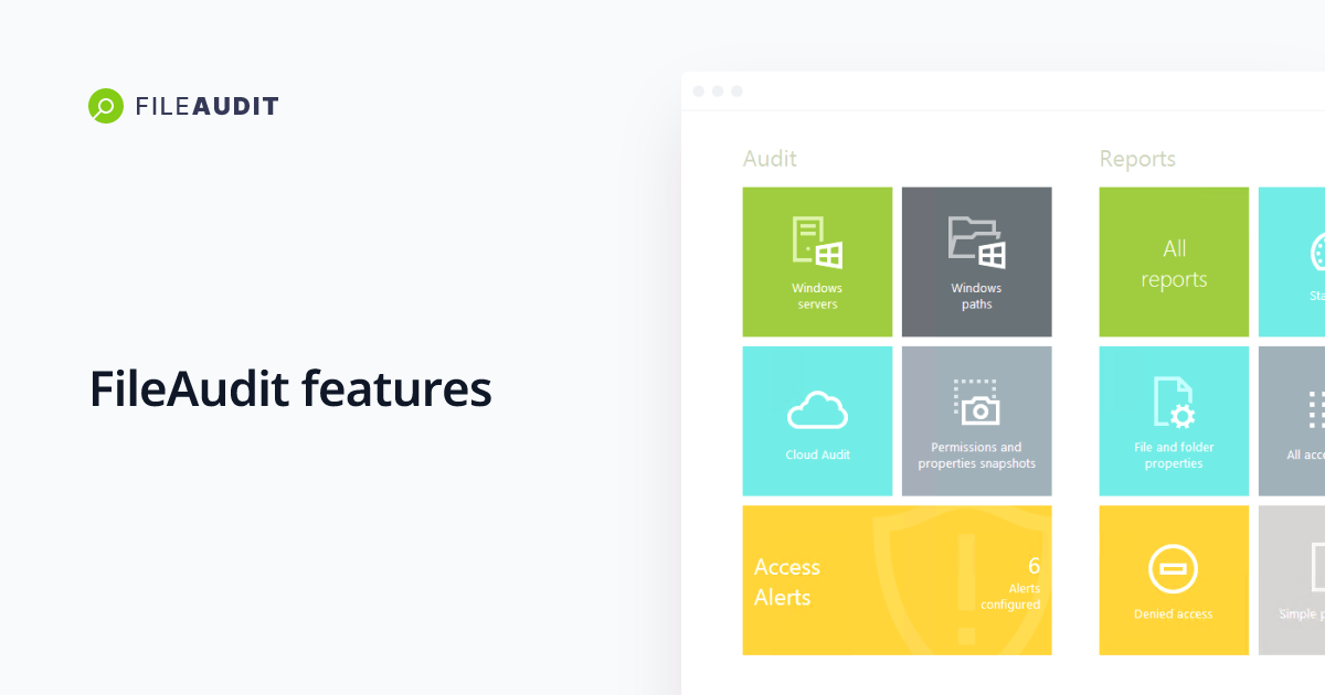 FileAudit Features | Real-Time File Access Auditing for Windows & Cloud