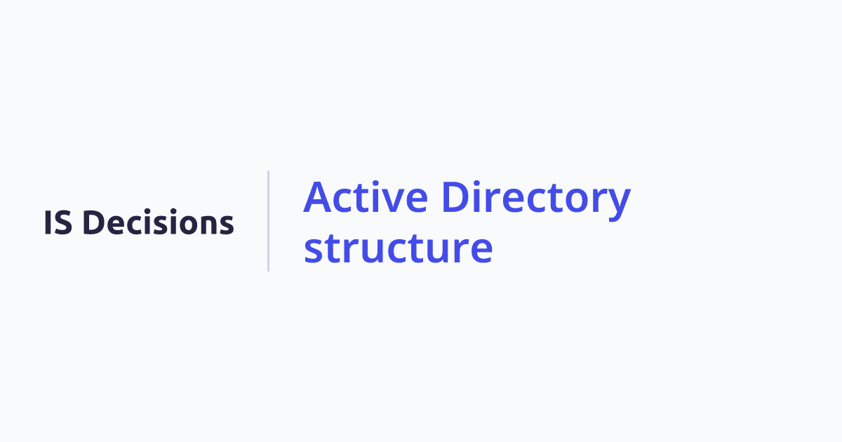 Active Directory Structure