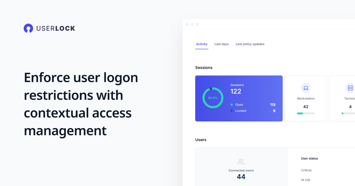 Enforce user logon restrictions with contextual access management