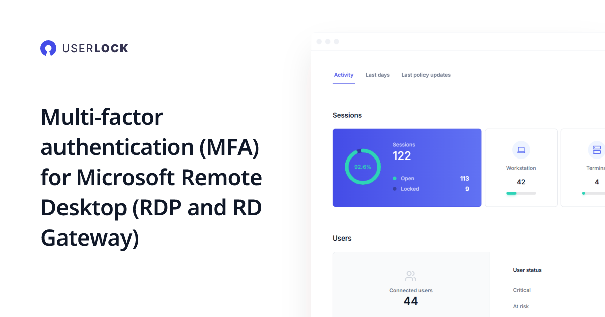 Multi Factor Authentication Mfa For Microsoft Remote Desktop Rdp And Rd Gateway