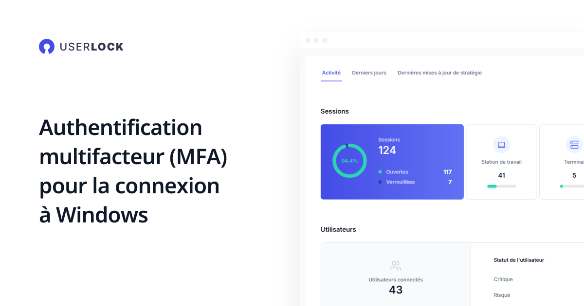 Authentification multifacteur (MFA) pour la connexion à Windows
