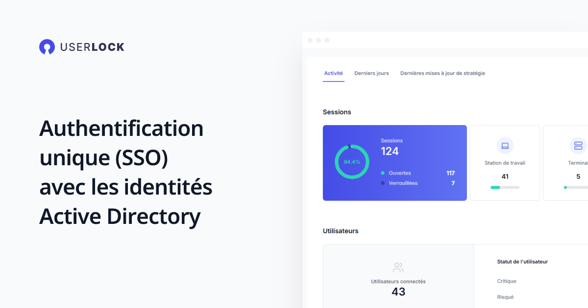 Authentification unique (SSO) avec les identités Active Directory