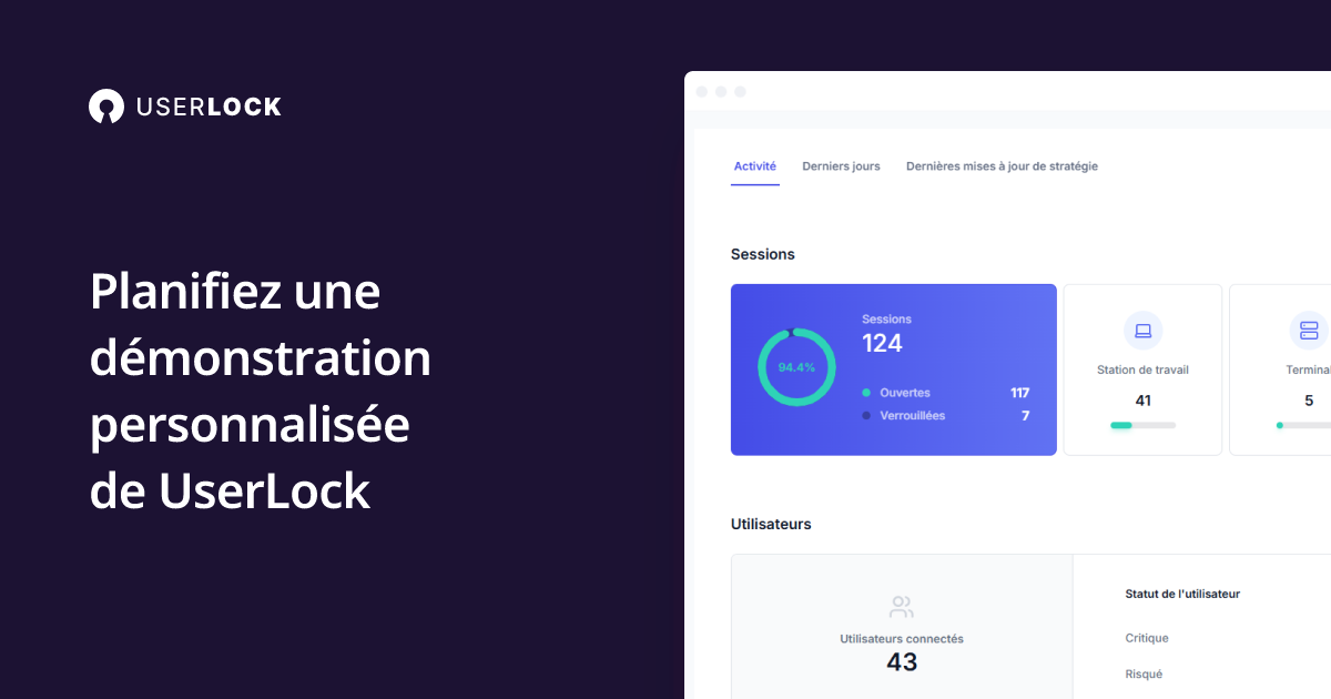 Demandez une démo de UserLock | MFA et contrôle d’accès pour Active Directory